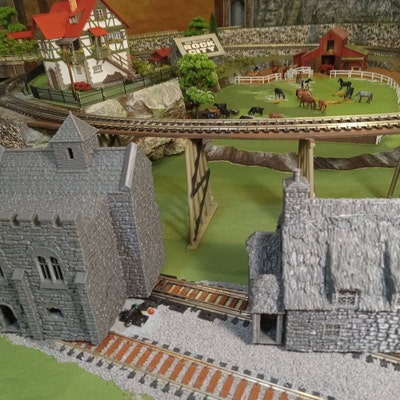 Wightwood Abbey Cloister Gardens Miniature Building Dnd, Wargaming ...