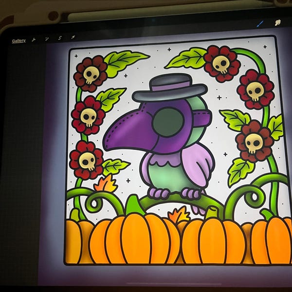 Spooky Cutie: Adorable Creepy Creatures in Cozy Hygge Moments Coloring ...
