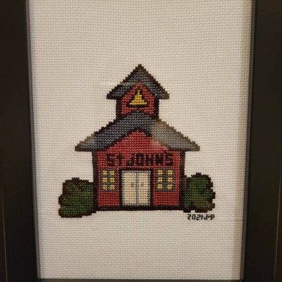 School Bus Cross Stitch Pattern, New Teacher Gift Idea, Little Yellow ...