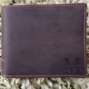 Mens Wallet Personalized Wallet Monogrammed Wallet Engraved Wallet ...