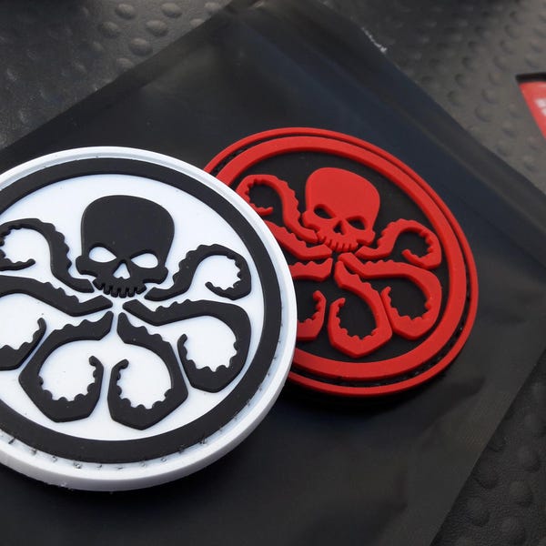 Skull Hydra PVC Patch | Mythic Tactical Emblem, Hook Backing - Etsy