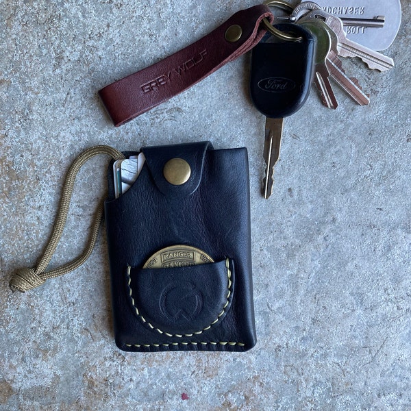 Leather Wallet Handmade, Minimalist Leather Wallet, Slim Wallet, EDC ...