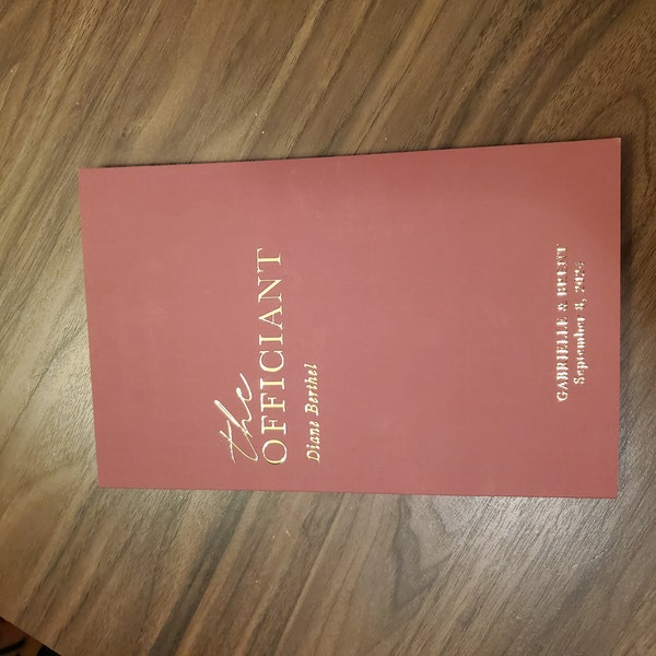 Personalized Officiant Book (various Colors Available) A2 - Etsy