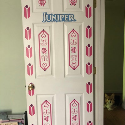 Decorative Princess Door Decal Sticker . 1 - Etsy
