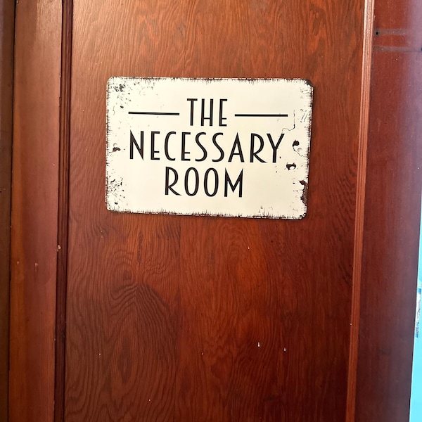 The Shituation Room Sign – Funny Bathroom Wall Decor – Guest Restroom ...