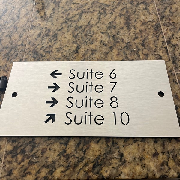 Custom Directional Sign. Hotel Room Directional Signs. Wayfinding Signs ...