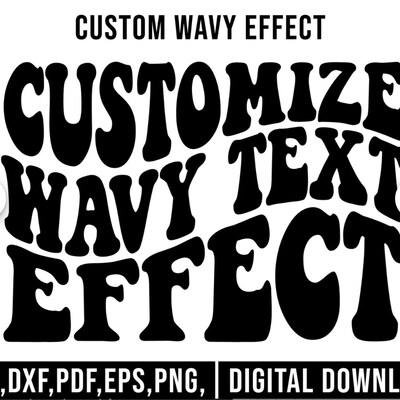 Custom Wavy Letters Svg, Stacked Wavy Letters, Custom Order Svg, Wavy Stacked Svg, Custom Saying ...