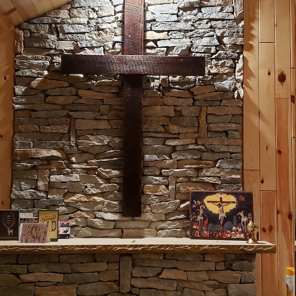 Large Wood Cross. Very Large Wooden Cross. Church Size Cross. Church ...