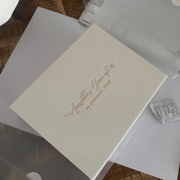 Linen USB Box - New Natural Linen | Custom USB Box Foil Stamped With ...