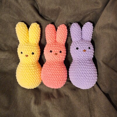 No Sew Peep Bunny, Crochet Pattern, PDF, Digital, Download, Easter ...