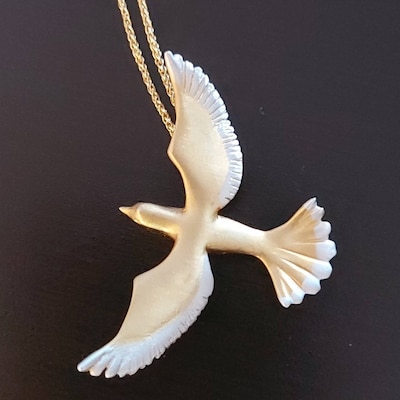 Albatross Bird Necklace, Bird Jewelry, Freedom Symbol Pendant, Hope ...