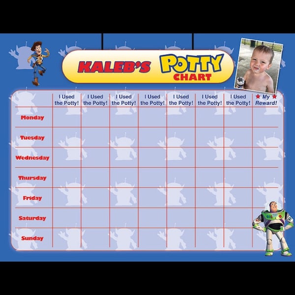 Mickey Mouse Potty Chart - Potty Training Chart - Potty Reward Chart ...