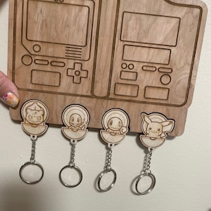 Pokemon Pokedex Personalized Premium Wooden Key Holder Engraved ...