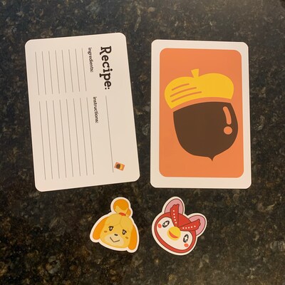 Animal Crossing Recipe Cards - Etsy