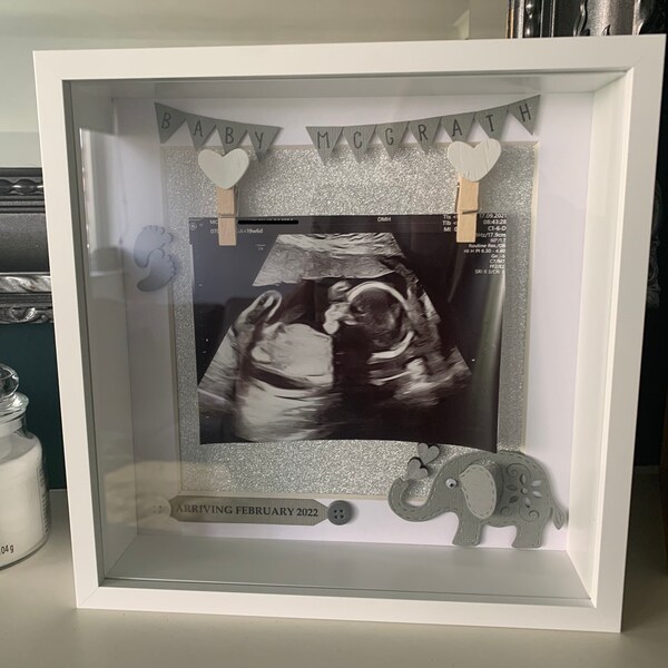 Personalised Baby Scan Frame/ Baby Scan Photo Frame/ First Scan, 20 ...