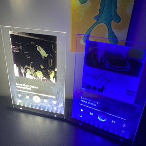 Acrylic Poster Custom Led Light Table Decor Unique Gift Idea Night Lamp ...