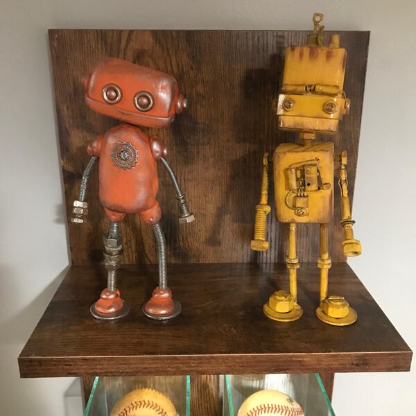 Welded Metal Rustic Robot | Steampunk Robot | Space Robot | Old Robot ...