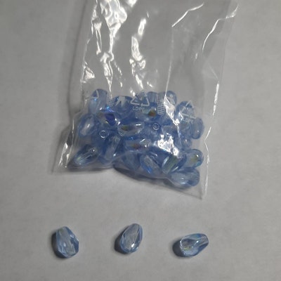 6x9mm Montana Blue Teardrops Czech Glass Blue Drop Top - Etsy