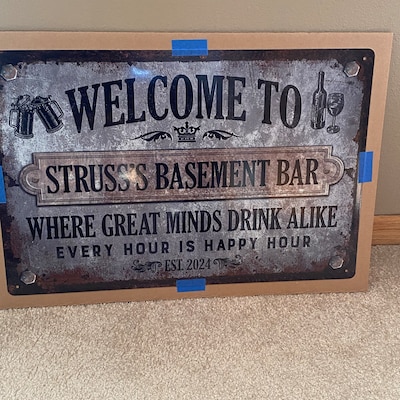 Custom Rusty Vintage-style Aluminum Sign With Weathered Appearance - Etsy