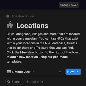 Lore Keeper 5e Notion Template Dnd Notion Template D&D Dungeons and ...