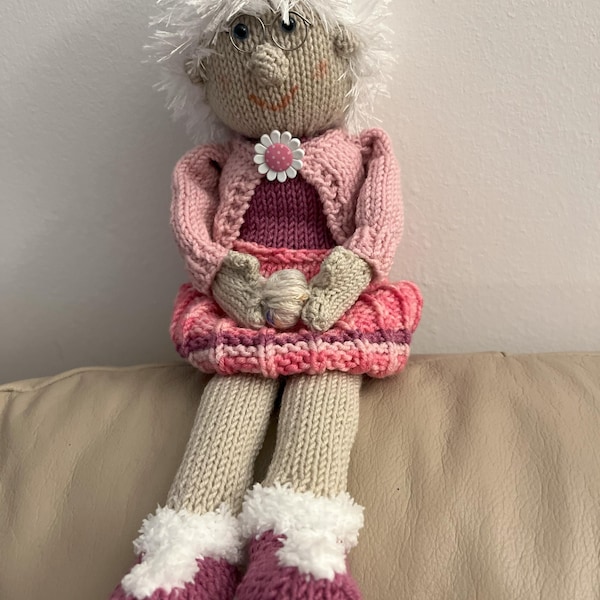 Knitting Pattern. PDF Digital Download. Knitting Nana Shelf Sitter ...