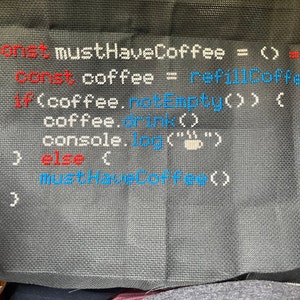 Musthavecoffee Cross Stitch Pattern / Programmer Cross Stitch - Etsy