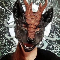 MADE TO ORDER Cyborg Mask With Monocle Azulejo Ceramic Effect Cyberpunk ...