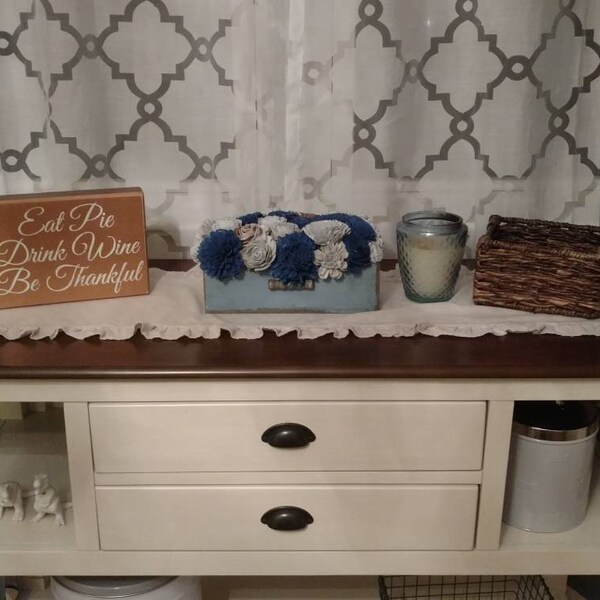 Goth Centerpiece/halloween Decor/ Centerpiece/sola Wood Flower ...