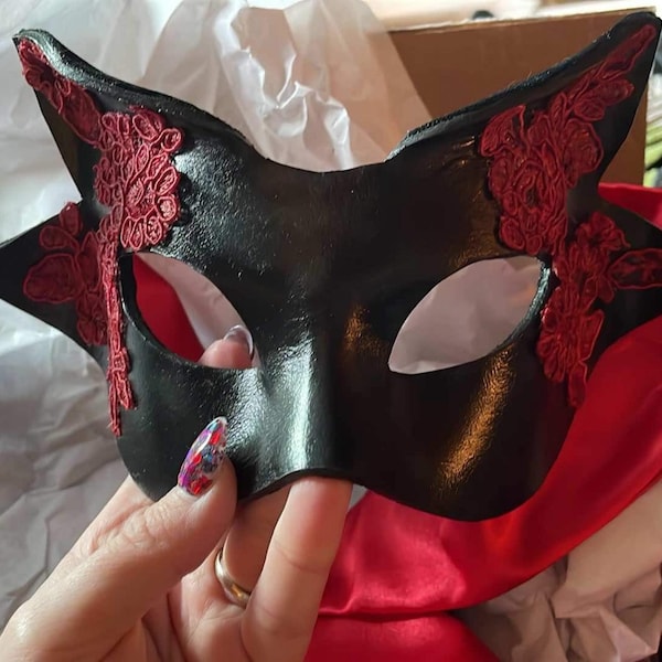 The Fool - Hand Carved Leather Skull Mask With Vintage Brass Bells ...