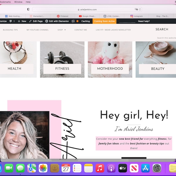 Feminine Wordpress Theme - Annabelle, Wordpress Ecommerce Template, Fully Responsive WP Genesis ...