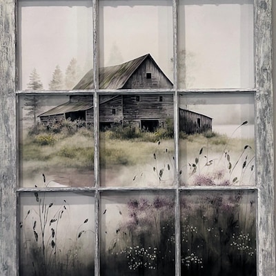 Barn Print 31723 Decor for Modern Farmhouse, Vintage Barn Art Print, Barn Watercolor Wall Art ...
