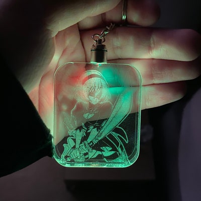2B Nier Automata LED Light up Keychain Acrylic Signlamp Laser Engraved ...