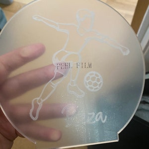 Personalised LED Desk Table Lamp Football Design Night Light Custom ...