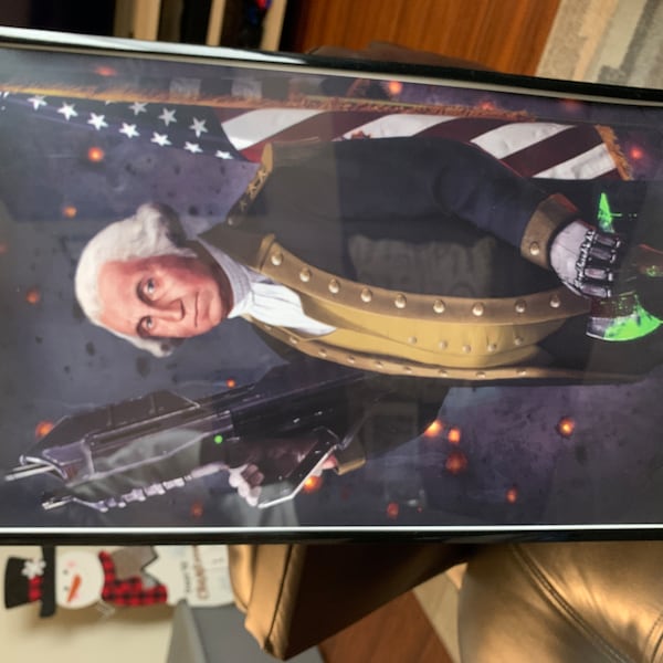 Poster - John F. Kennedy, Alien Hunter (JFK on a Robot Unicorn on the ...