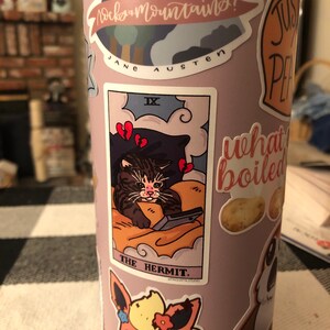 Tarot Cat the Hermit Sad Cat Meme Sticker Cat Meme Sticker, Sad Cat ...