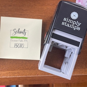 Script Embosser for Envelopes Return Address Embosser Stamp | Etsy