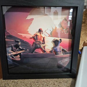 Final Fantasy IV title & Characters 3D Shadow Box for Gamers Handmade ...