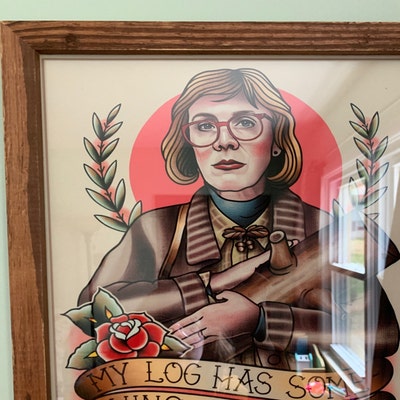 Twin Peaks Log Lady Tattoo Flash Art Print - Etsy
