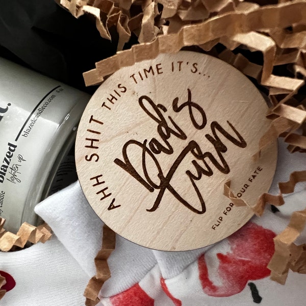 Parents Decision Token | Dad's Turn Coin | Mom's Turn Coin | Funny Baby ...