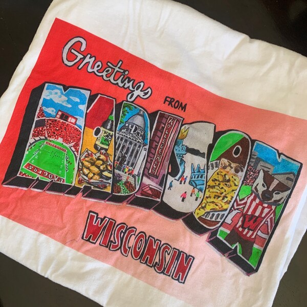 Madison, WI Poster | University of Wisconsin Madison UW Badgers Wall ...