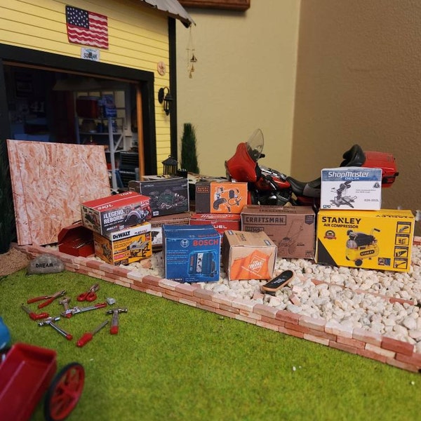 Instant Download 40 Printable Boxes 1/32 Scale diorama Garage Accessory ...