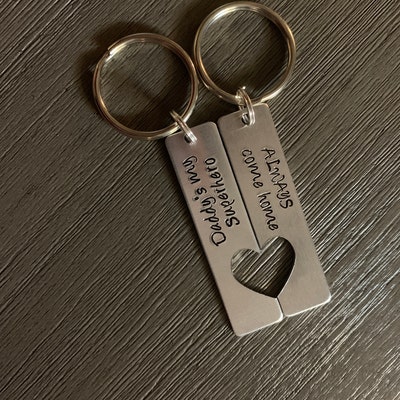 You're My Other Half Keychain Set With Heart Cutout - Etsy