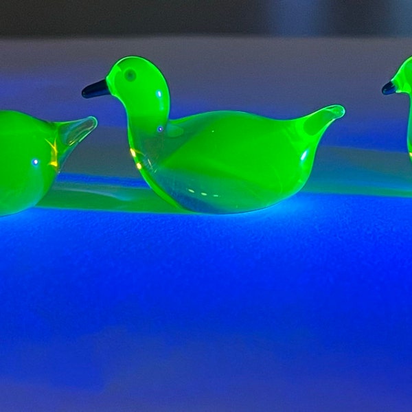 Uranium Glass Rod in a Bottle - Etsy