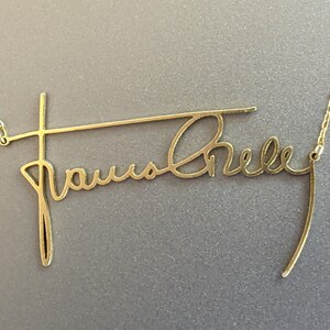 Handwriting Necklace Personalized Signature Jewelry in Sterling Silver ...