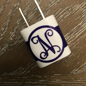 MONOGRAM DECAL 4 Inch Master Circle Interlocking Script | Etsy