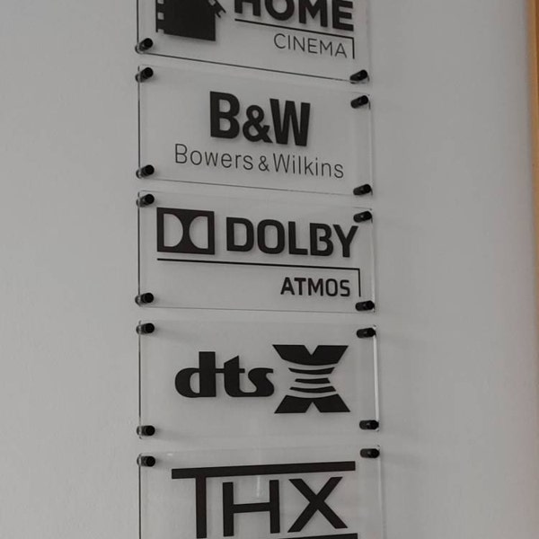 HOME CINEMA | Home Theatre Signs | Signage | Cinema Decor | Laser ...