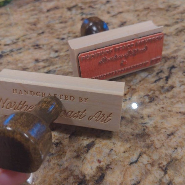 Custom Logo Rubber Stamp: Handcrafted Small Business Packaging - Etsy