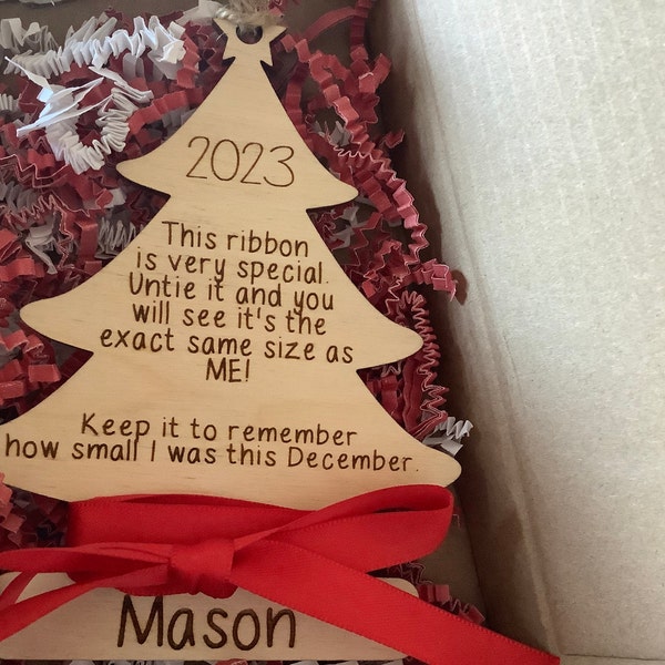Child Height Keepsake Ornament, Look How I've Grown Ornament, Christmas ...