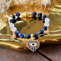 Gold Pinched Drop Paddle Beads, Mykonos Greek Beads, Organic Metal ...