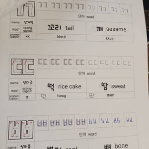 Korean Learning Printable, Korean Tracing, Hangul Worksheets, Hangul ...
